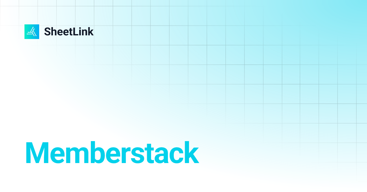 Memberstack | SheetLink