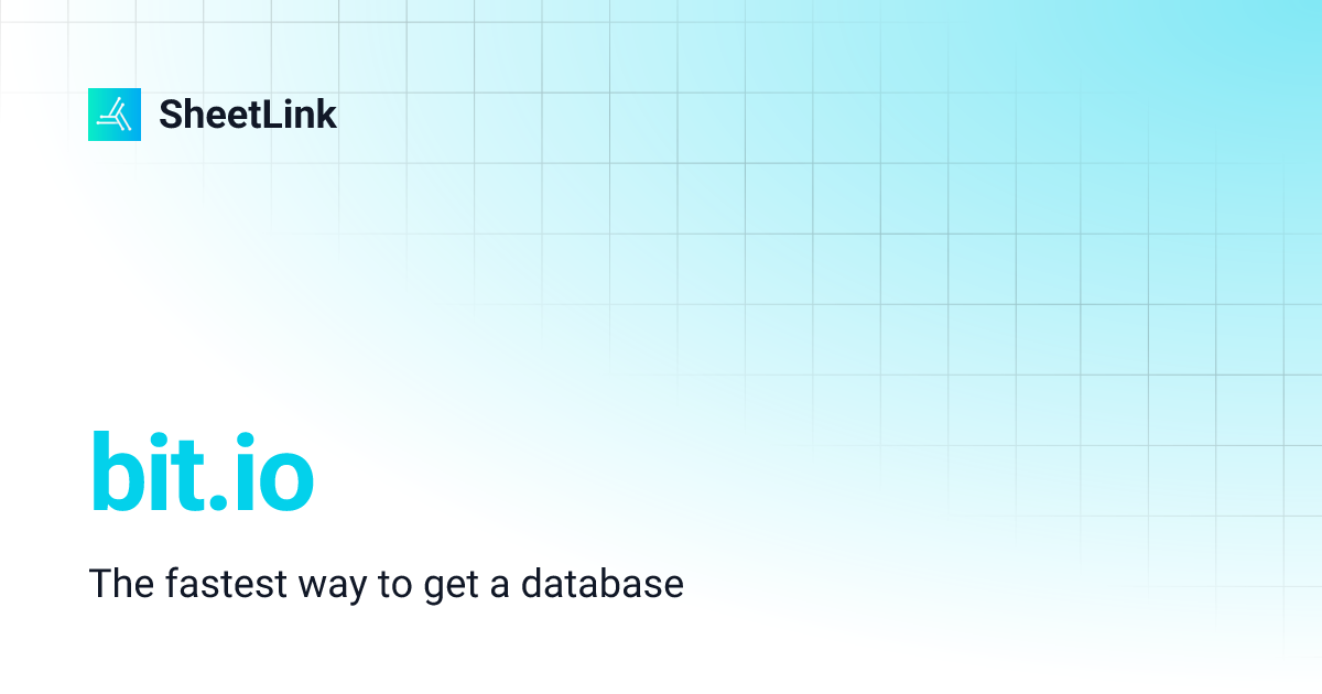 bit.io | SheetLink